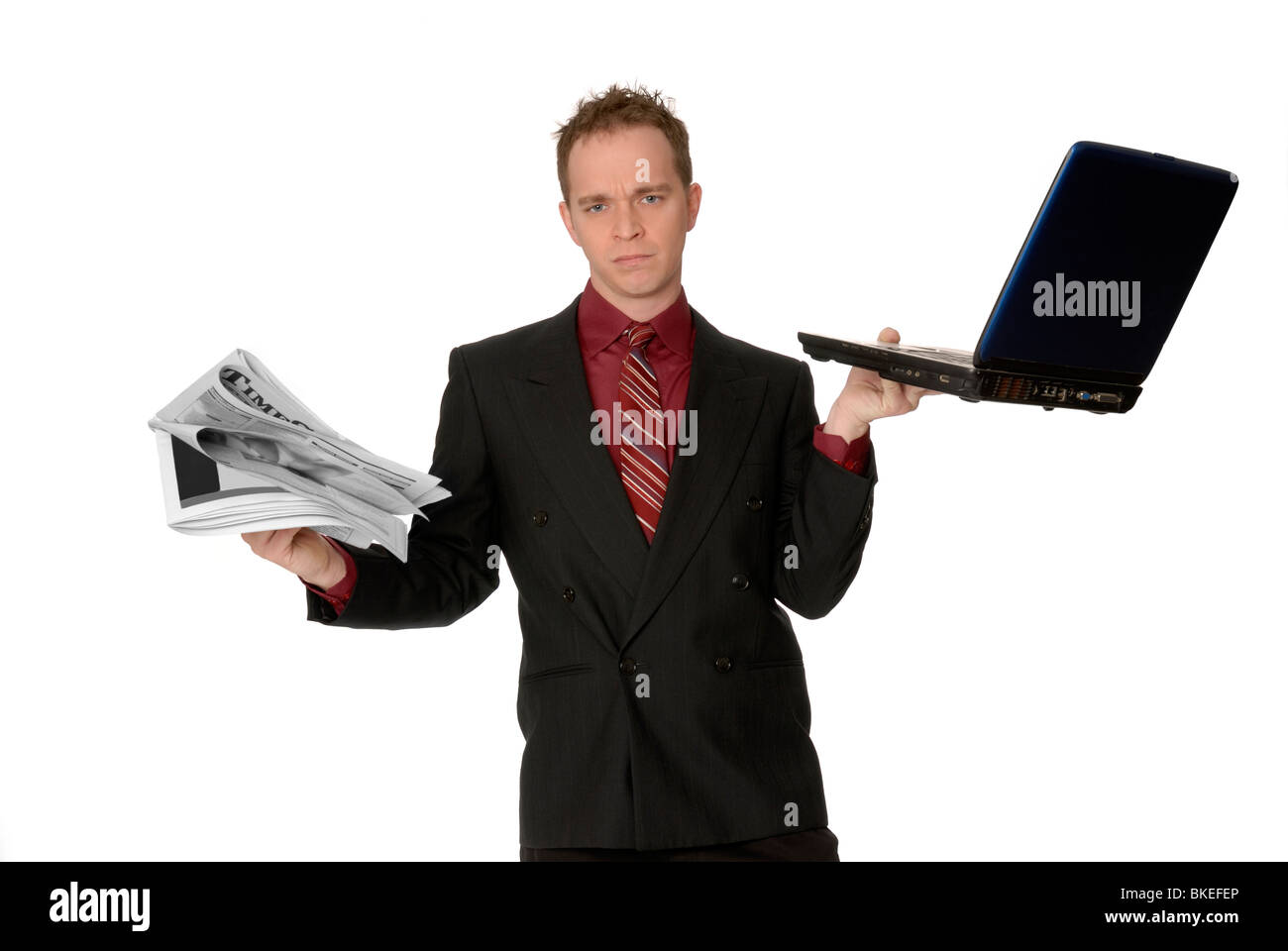 Internet vs newspaper hi-res stock photography and images - Alamy