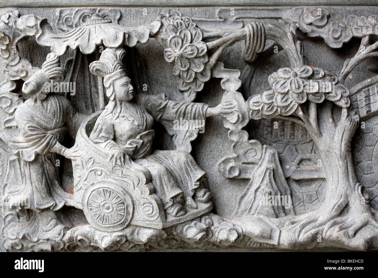 stone carving of Chinese fable Stock Photo - Alamy