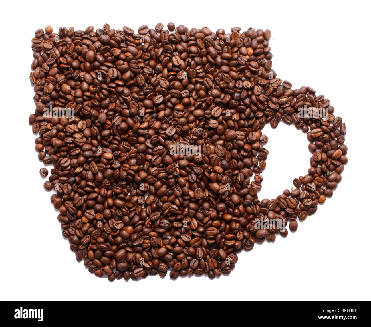 Brown roasted coffee beans smoke Cut Out Stock Images & Pictures - Alamy