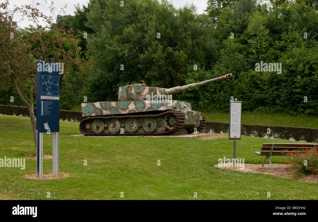 Tiger tank near Vimoutiers Normandy France Stock Photo - Alamy