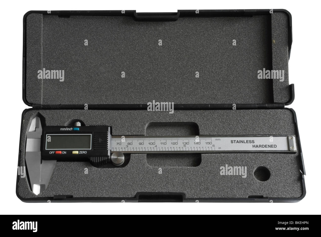 Measuring instrument in black plastic box Stock Photo - Alamy