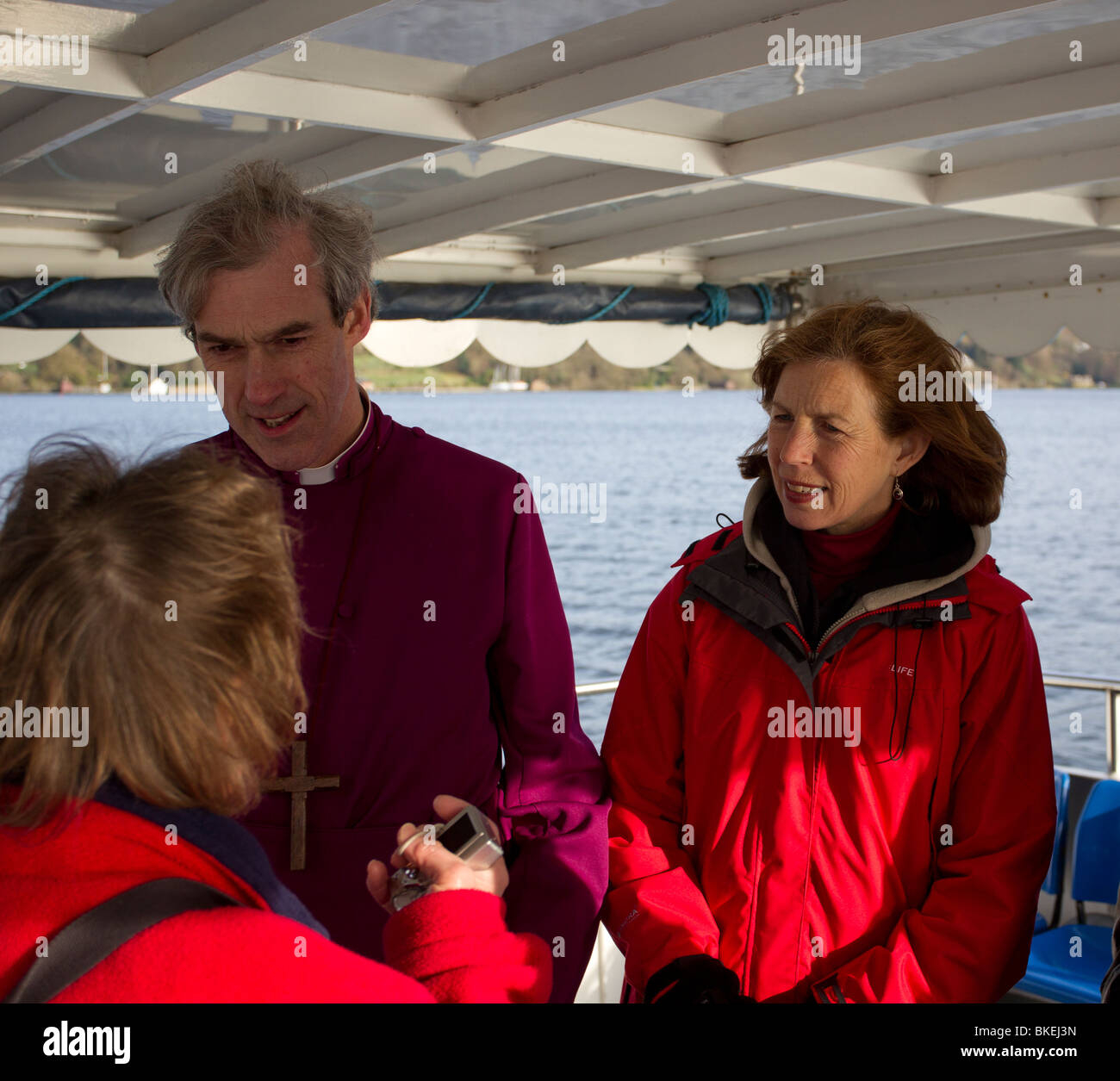 The Bishop of Carlisle the Right Reverend James Newcome and wife Stock ...