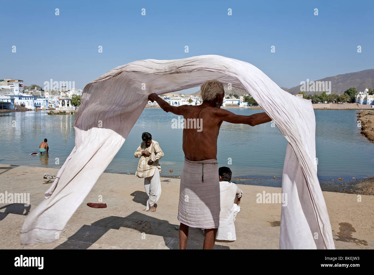 Drying clothes india hi-res stock photography and images - Alamy