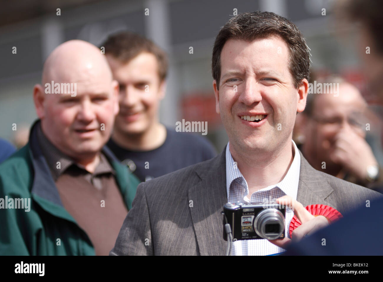 Former MP Chris Leslie standing for Nottingham East takes the picture ...