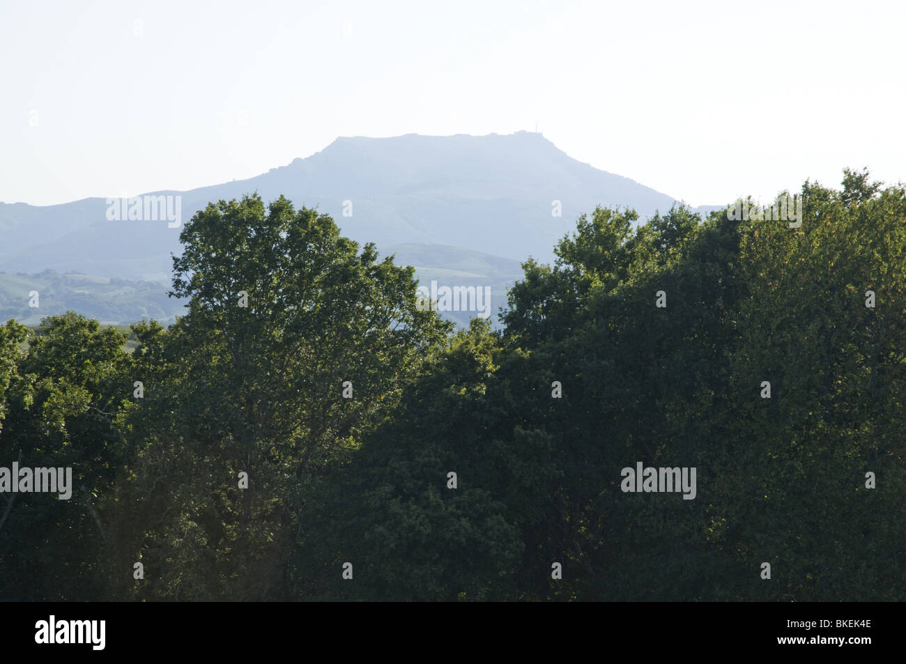 The Rhune mountain Stock Photo - Alamy