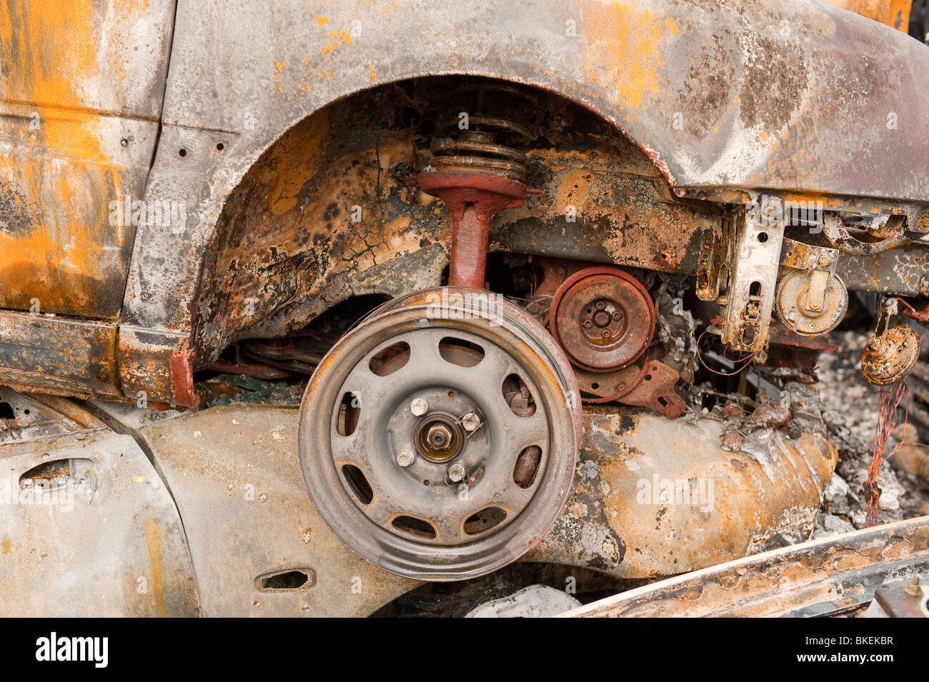 Burnt out car hi-res stock photography and images - Alamy