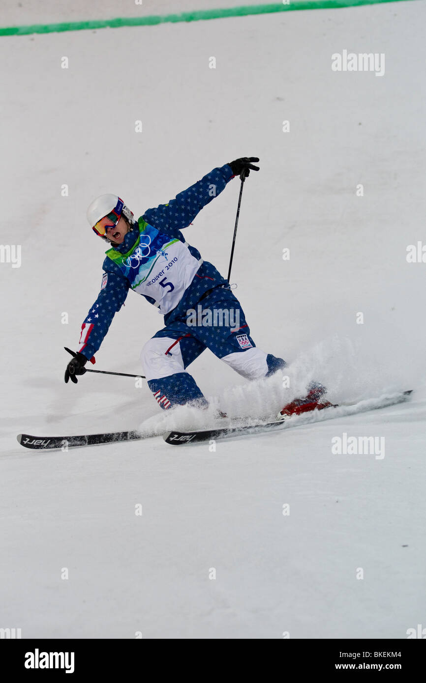 Bryon Wilson (USA) bronze medal winner in the Men's Moguls event at the ...
