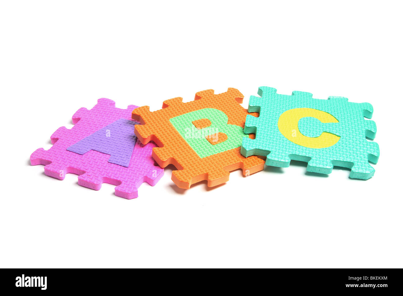 Alphabet Puzzle Pieces Stock Photo - Alamy