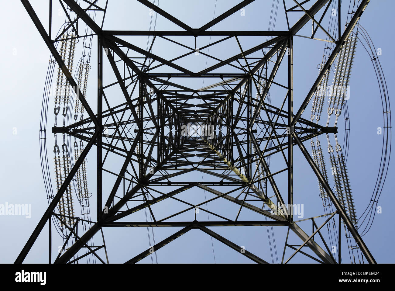 Underneath the Pylon 6 Stock Photo - Alamy