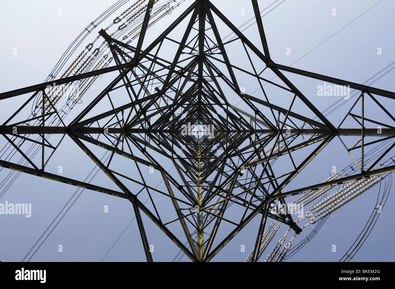 Underneath the Pylon 7 Stock Photo - Alamy