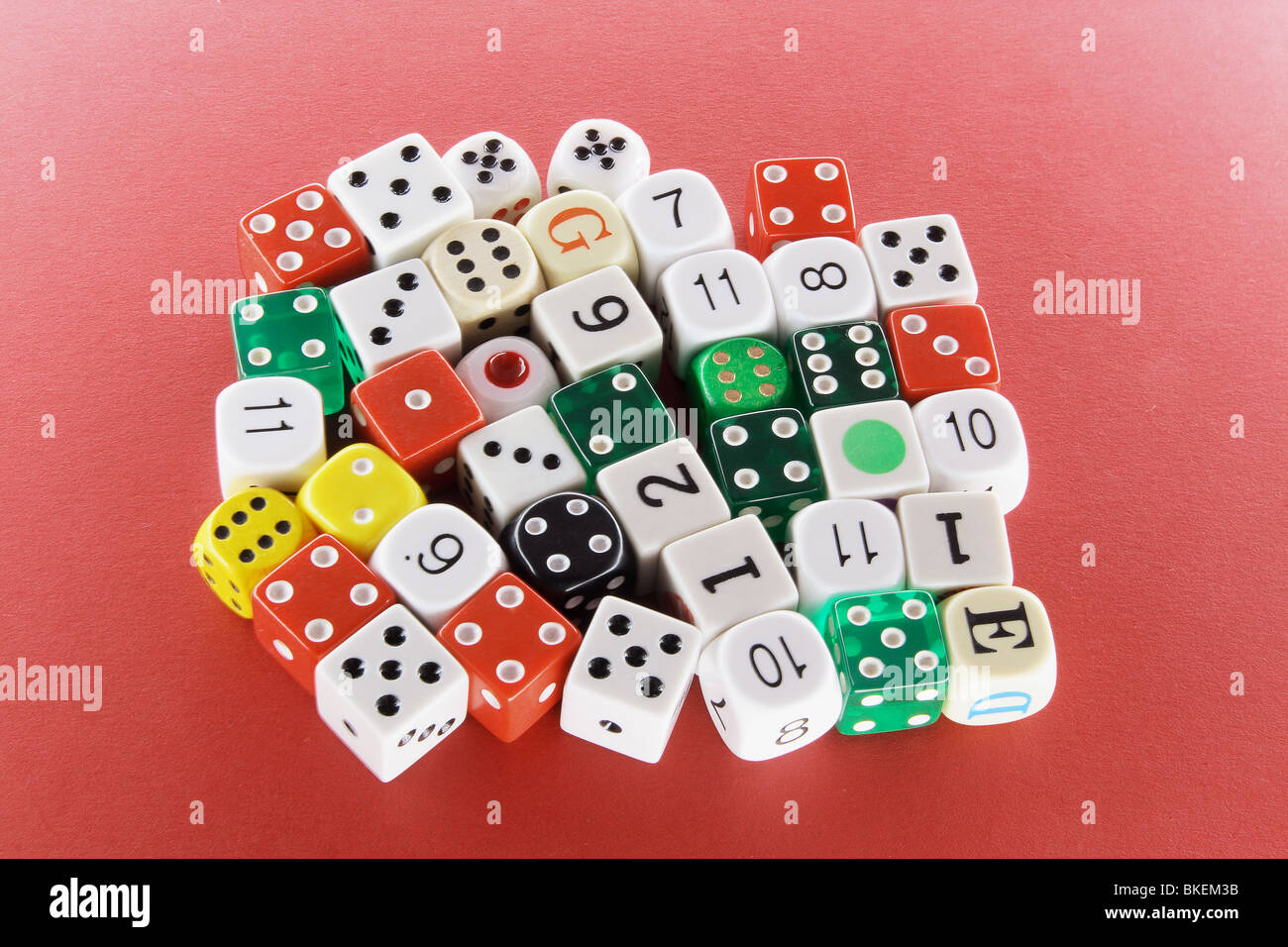 Collection of Dice Stock Photo - Alamy
