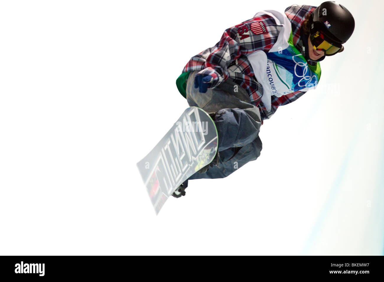 Louie Vito (USA) competing in the Men's Snowboard Halfpipe event at the ...