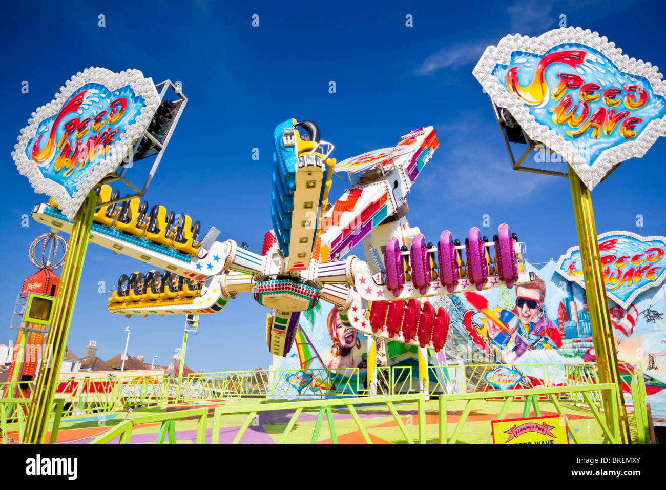 Funfair Rides at Hastings East Sussex Stock Photo - Alamy