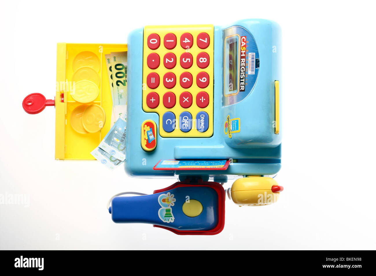 toys, till,register, exchequer, pay desk, counter Stock Photo - Alamy