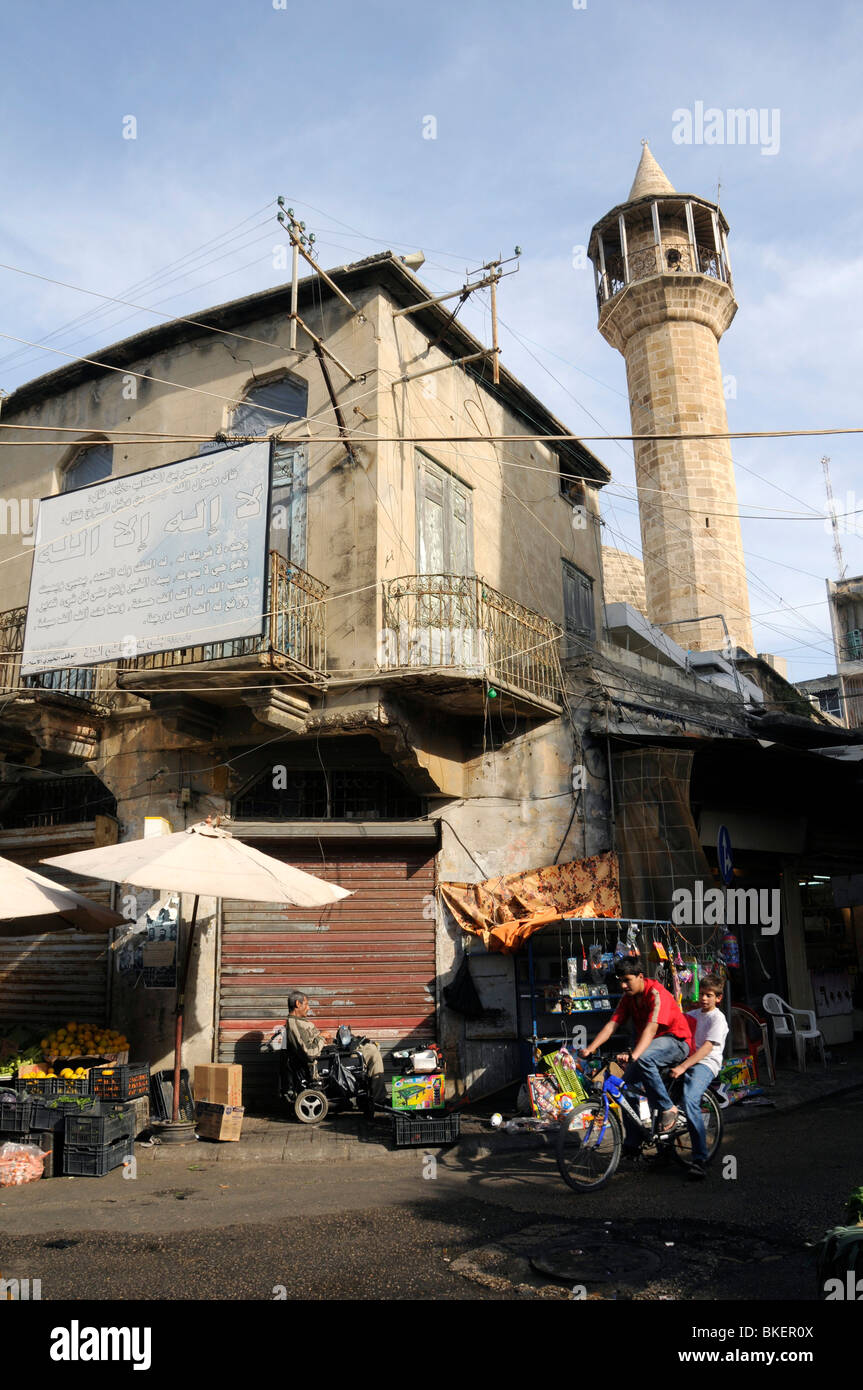 Old souk town trader mosque saida hi-res stock photography and images ...