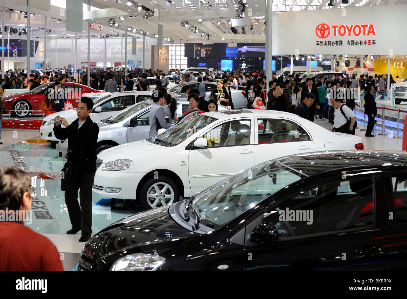 Toyota stand at Beijing Auto Show 2010 Stock Photo - Alamy