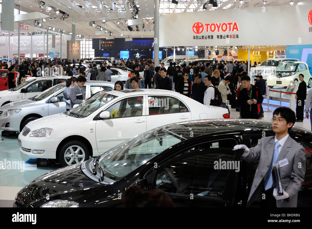 Toyota stand at Beijing Auto Show 2010 Stock Photo - Alamy