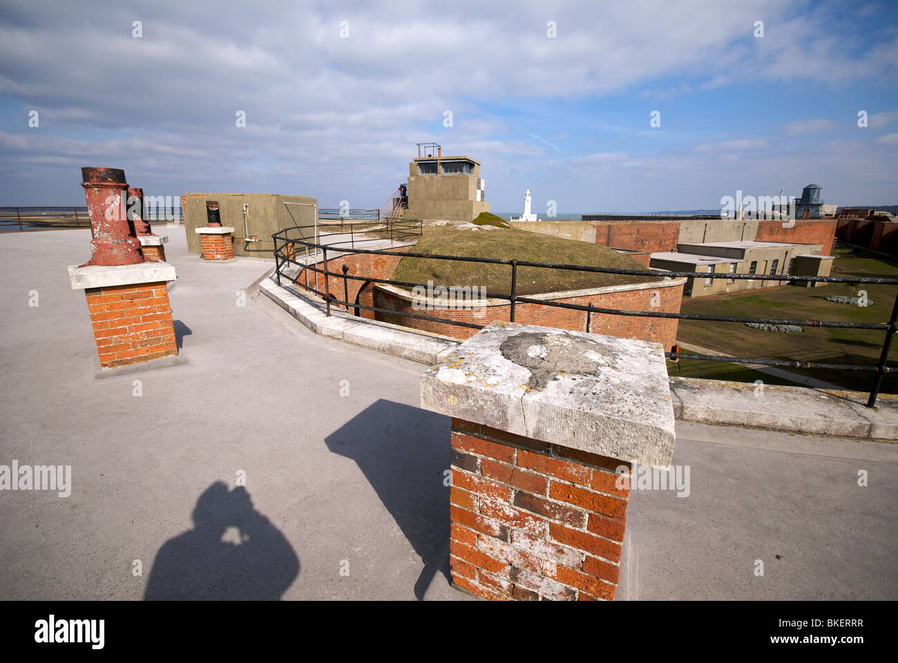 Hurst Castle Hampshire UK National Trust Garrison Fort Roofs Stock ...