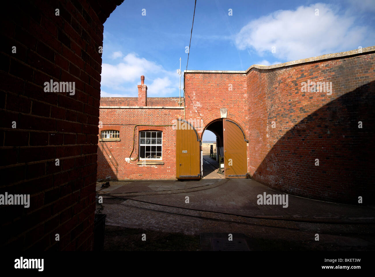 Hurst Castle Hampshire UK National Trust Garrison Fort Entrance Stock ...