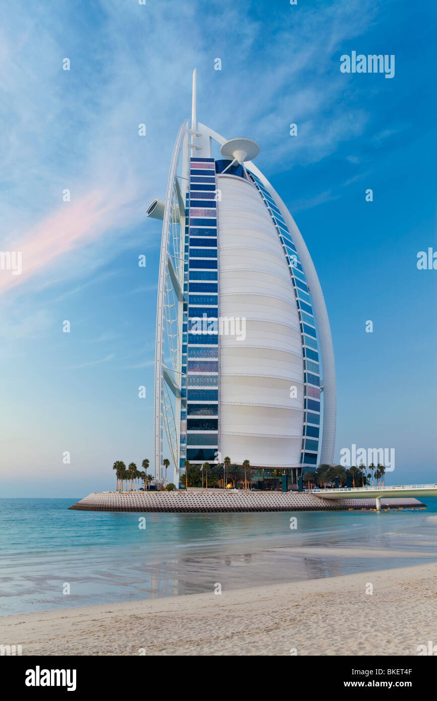 The luxury Burj Al Arab Hotel, Dubai, UAE, United Arab Emirates Stock ...