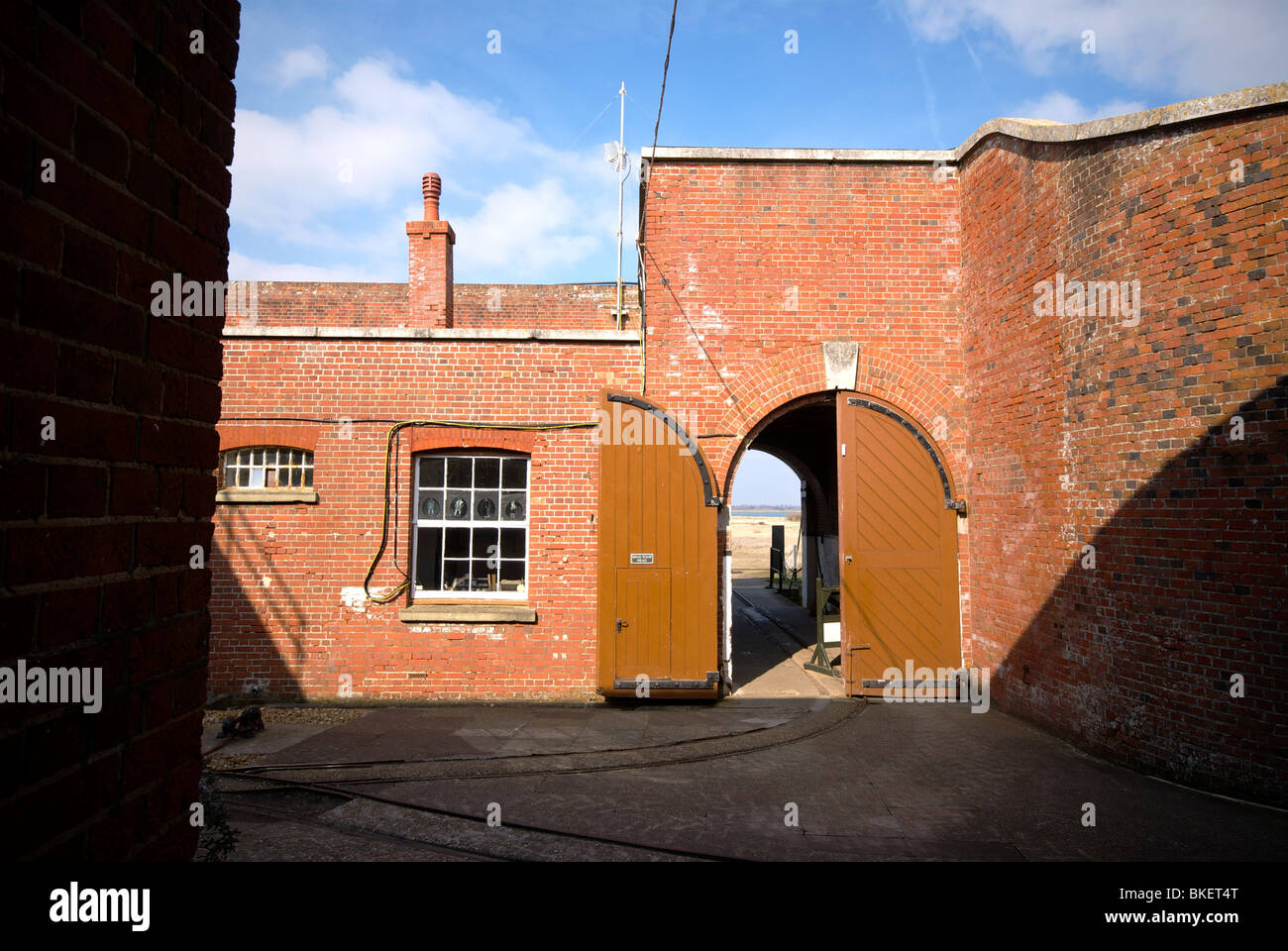 Hurst Castle Hampshire UK National Trust Garrison Fort Entrance Stock ...