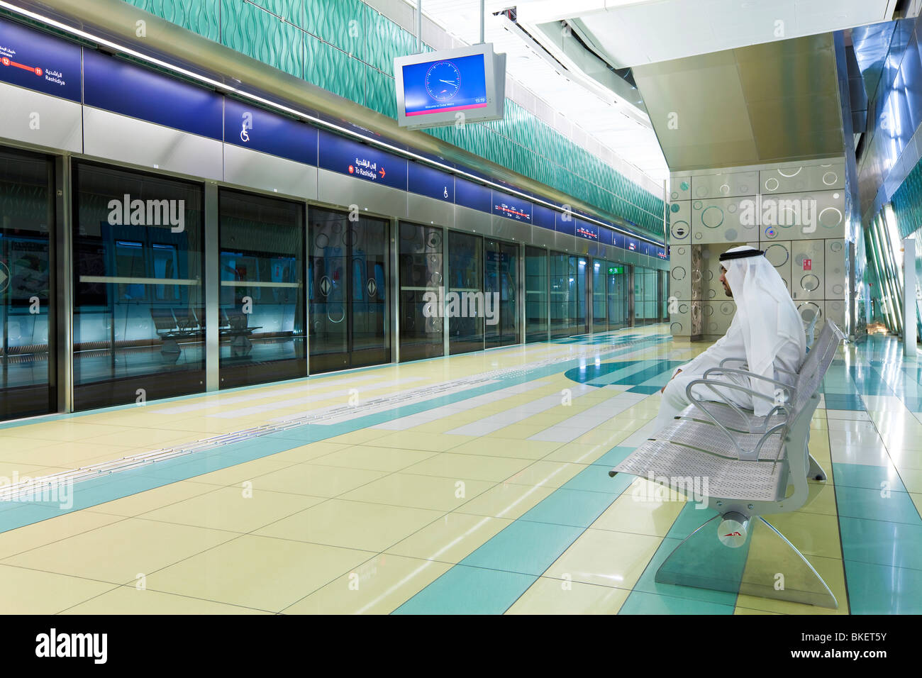 Dubai Metro, Modern Metro system opened in 2010, Dubai, UAE, United ...