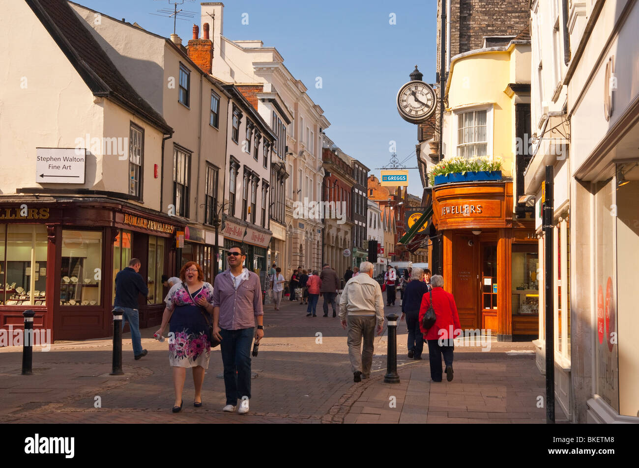 Shops in abbeygate street bury st edmunds hi-res stock photography and ...