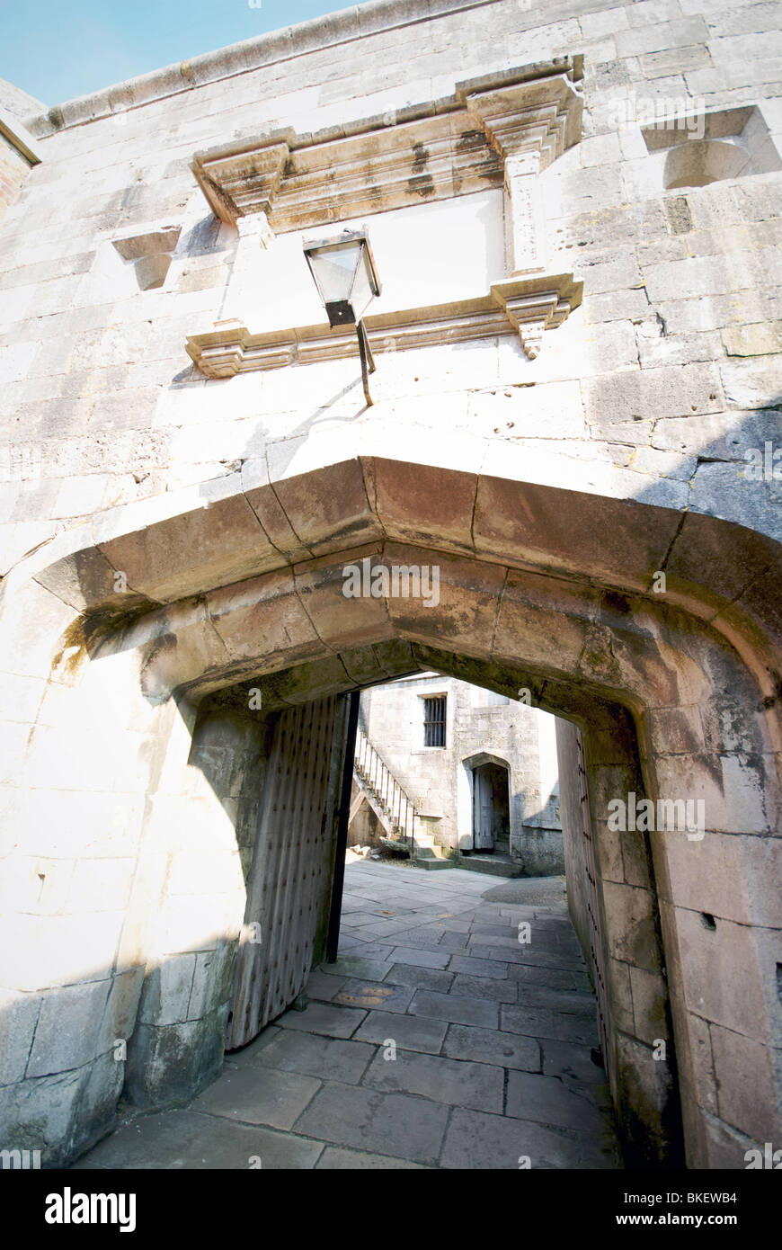 Hurst Castle Hampshire UK National Trust Tudor Fort Entrance Stock ...