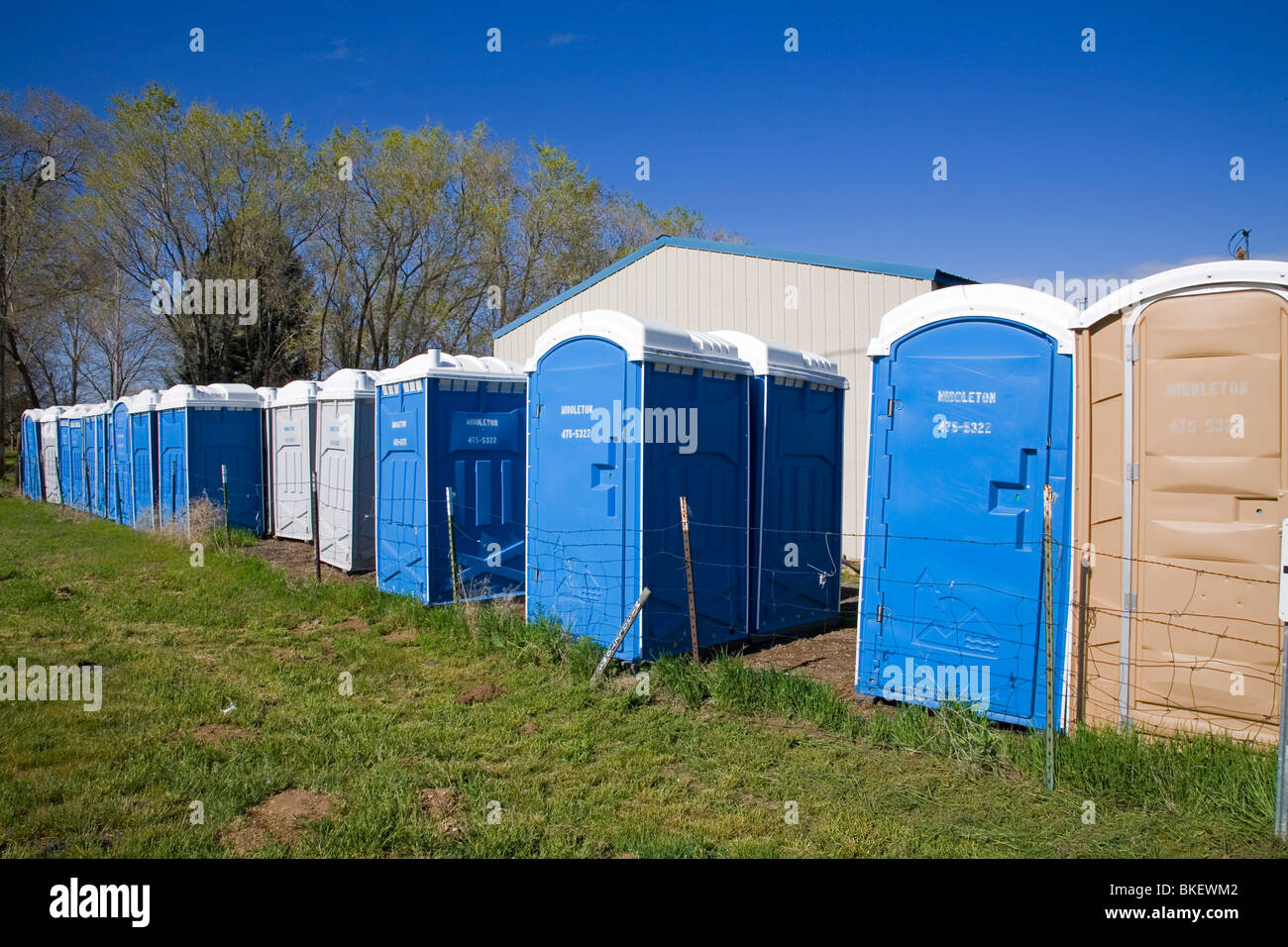 Porta Potty Line High Resolution Stock Photography and Images - Alamy