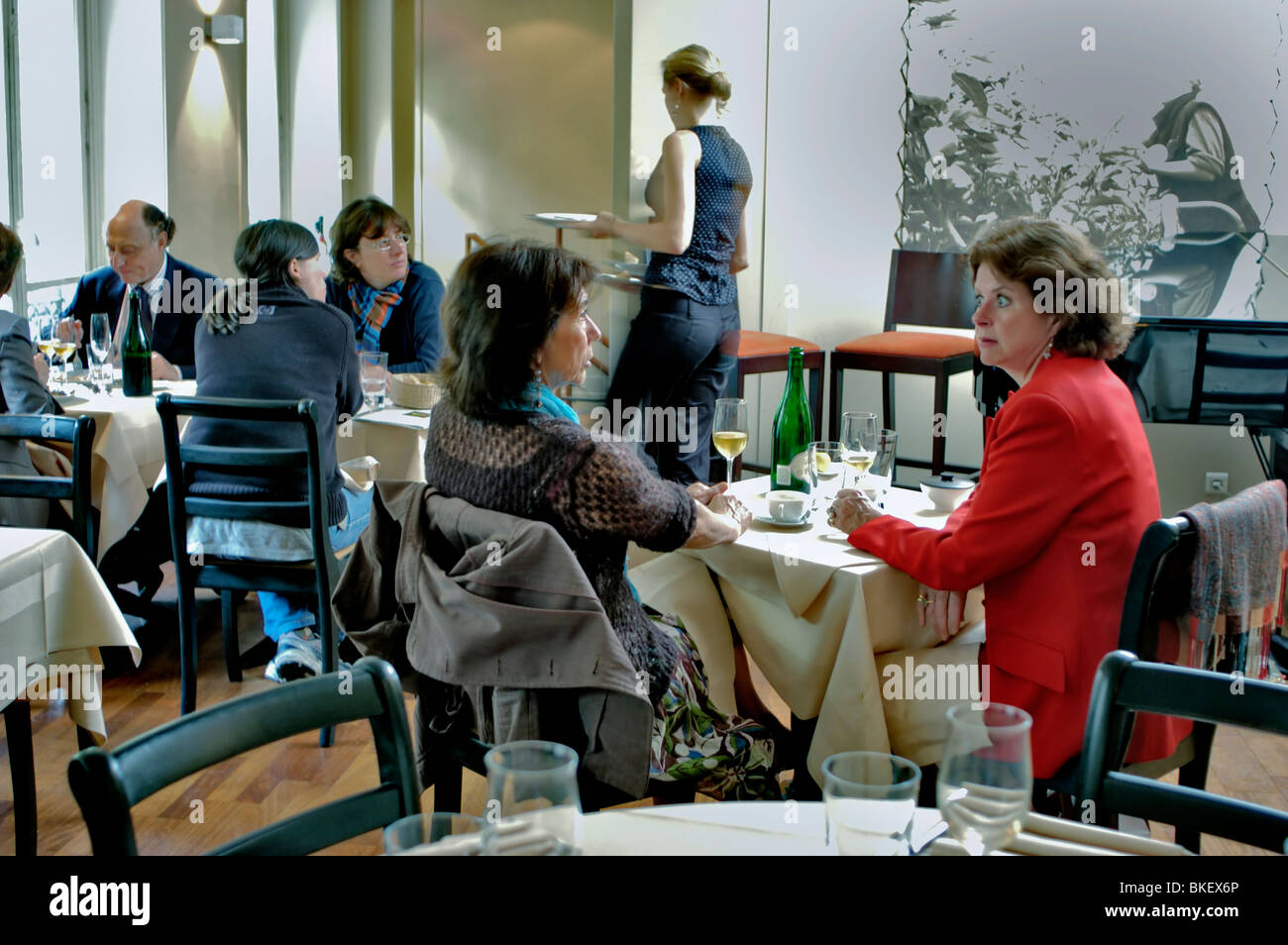 Paris, France ,Bistro Restaurant, Apples Specialty, Pomze, people ...