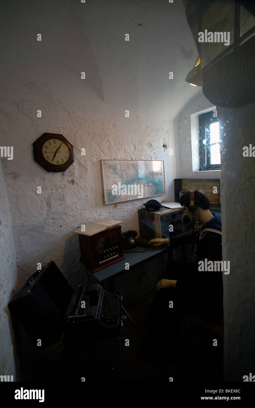 Hurst Castle Hampshire UK National Trust Tudor Fort Interior Stock ...