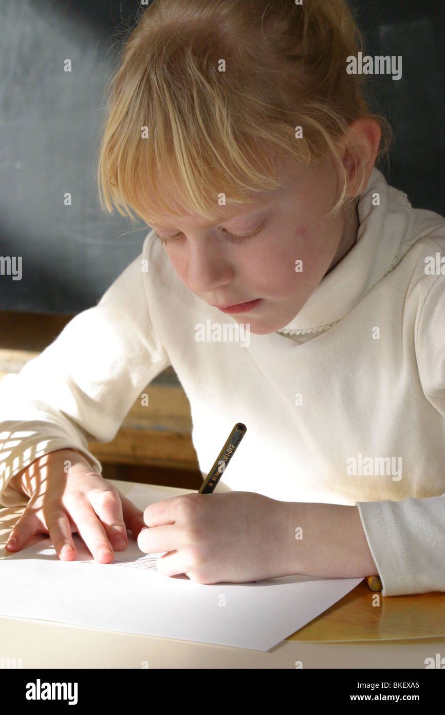 8 years doing exam - test Stock Photo - Alamy