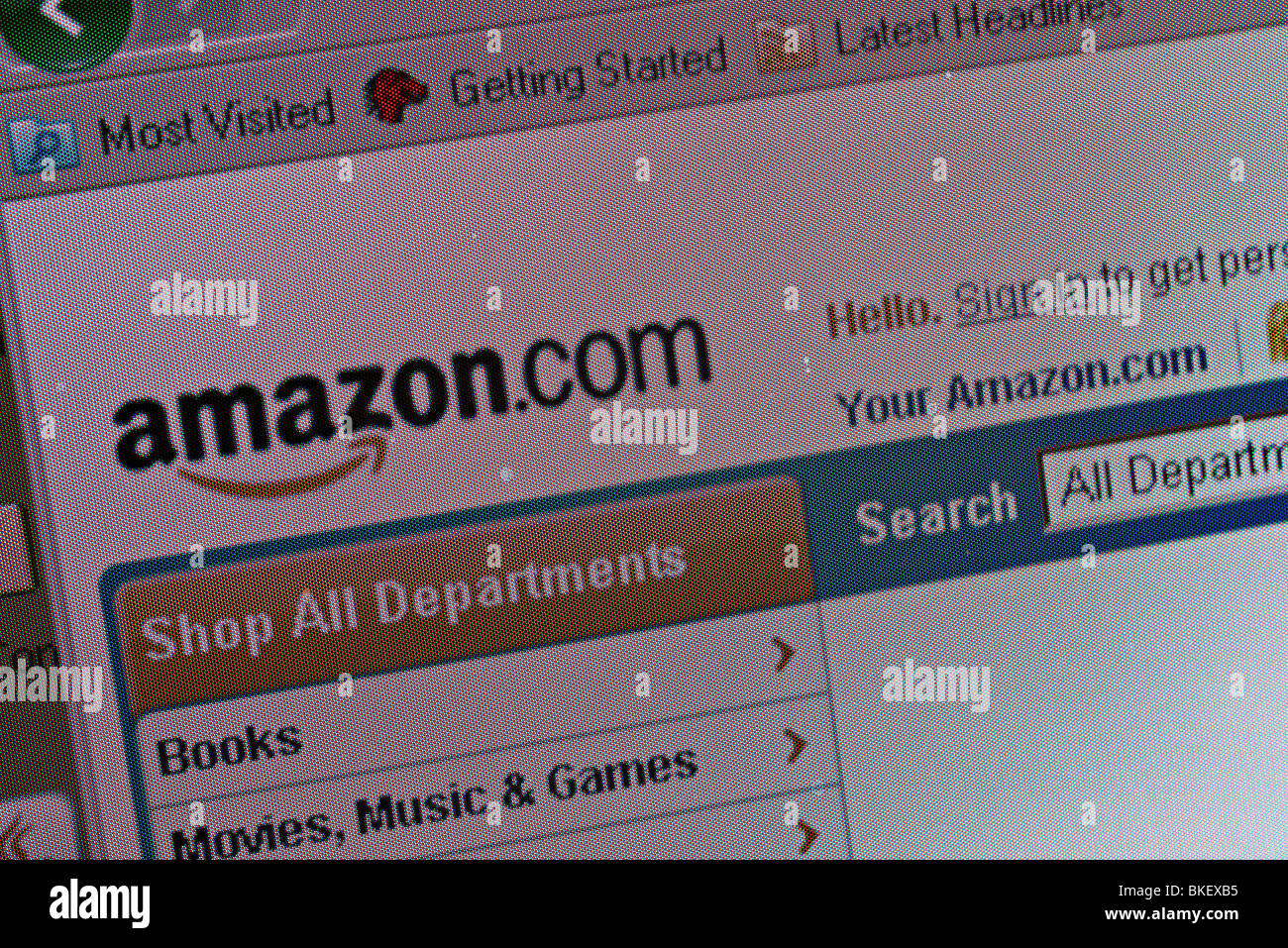 Amazon website screenshot hi-res stock photography and images - Alamy
