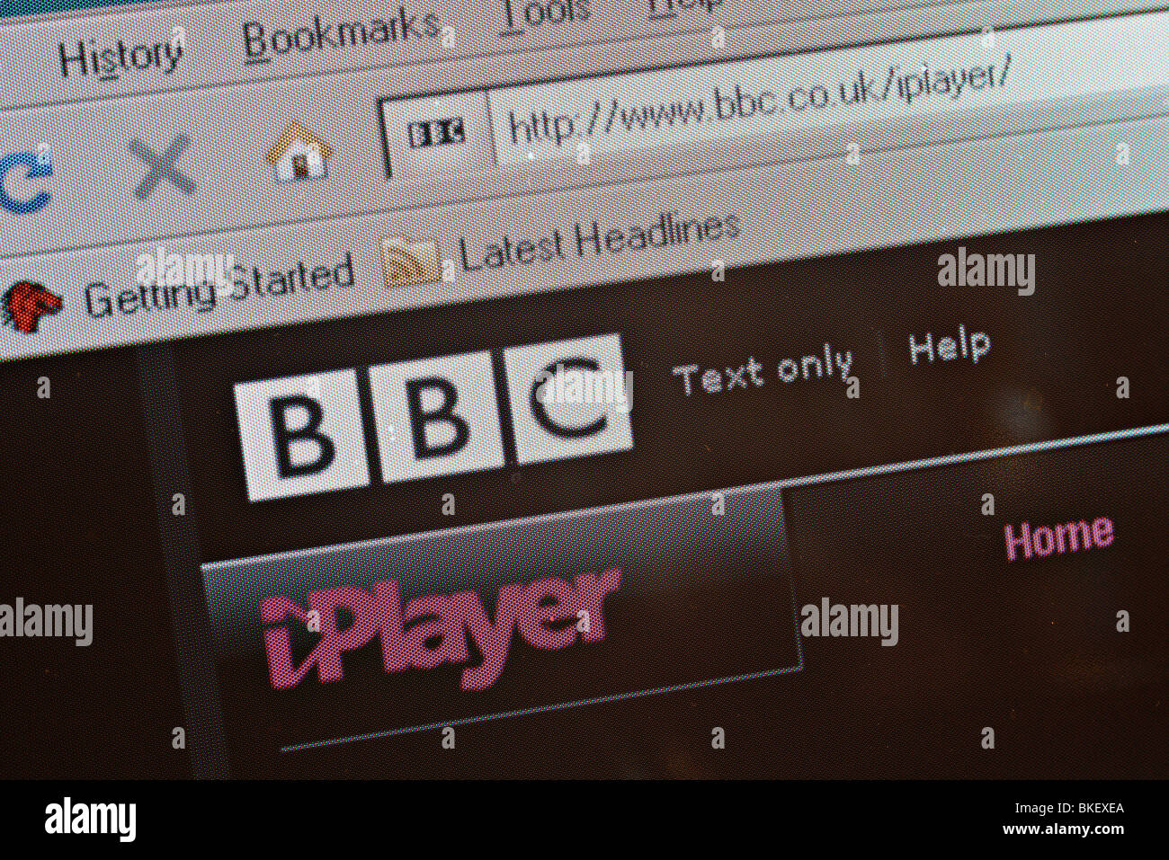 BBC iplayer website - editorial use only Stock Photo - Alamy