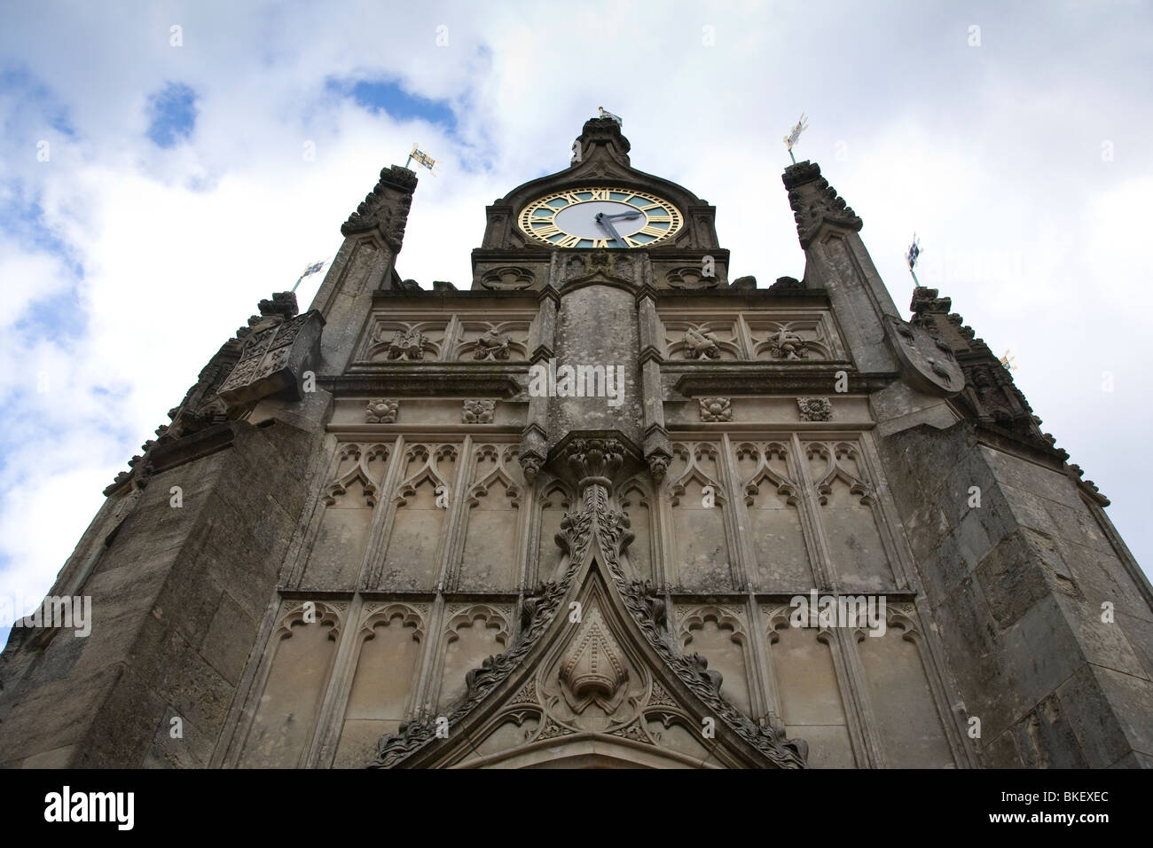 Close-up of the Chichester Cross (dates from about 1477), West Sussex ...