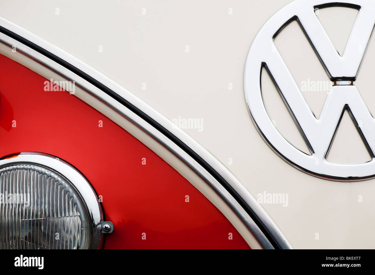 VW Volkswagen camper van. Front end abstract Stock Photo - Alamy