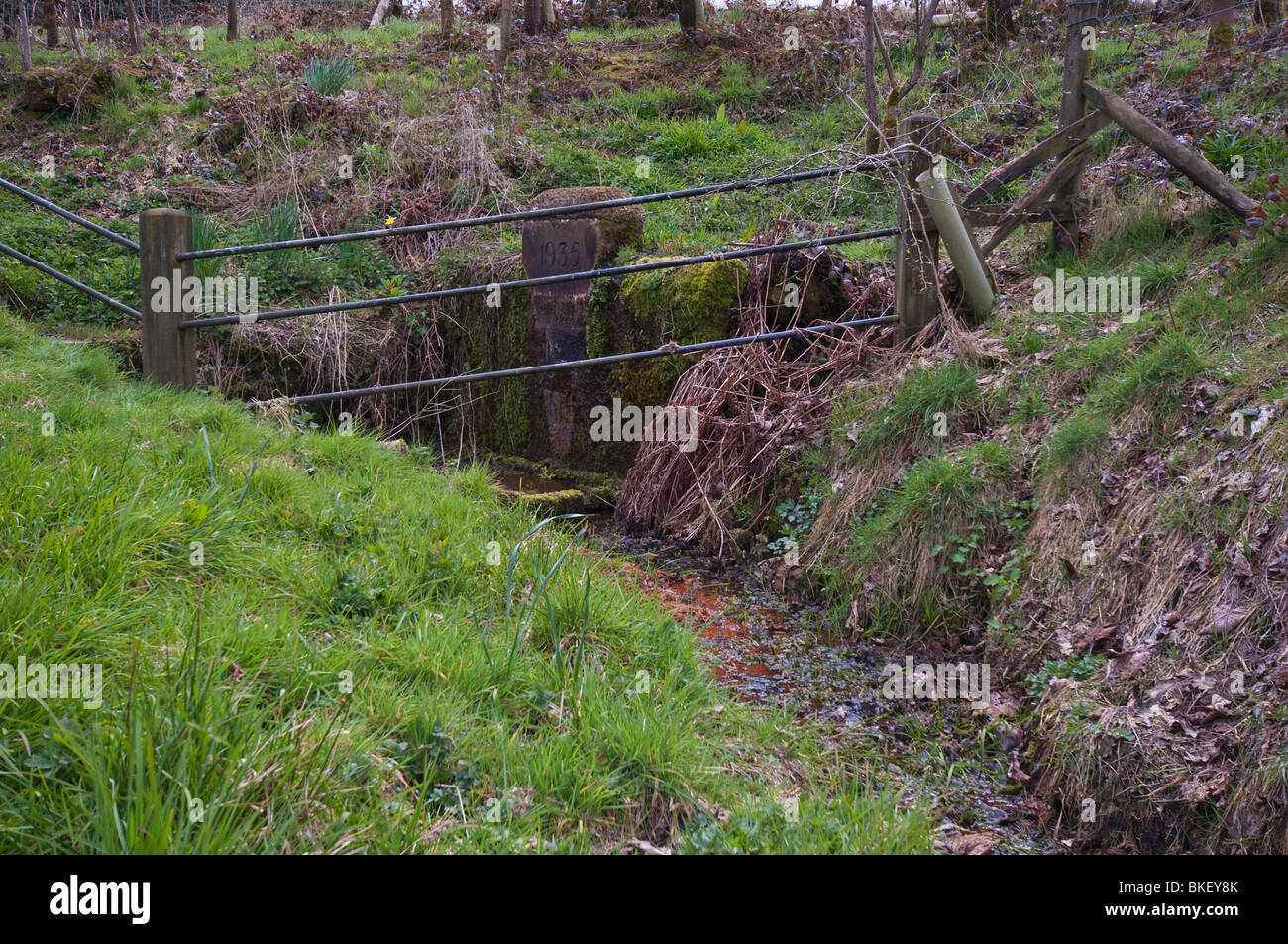Trent Head Well, the spring at the source of the River Trent, is ...