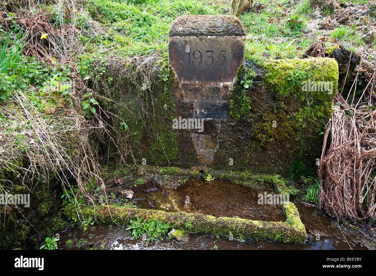 Trent Head Well, the spring at the source of the River Trent, is ...
