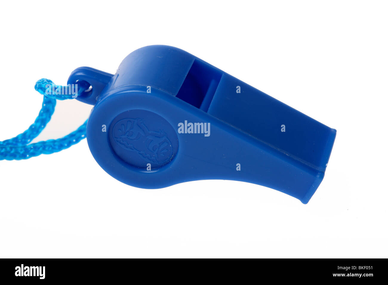 blue whistle in plastic Stock Photo - Alamy