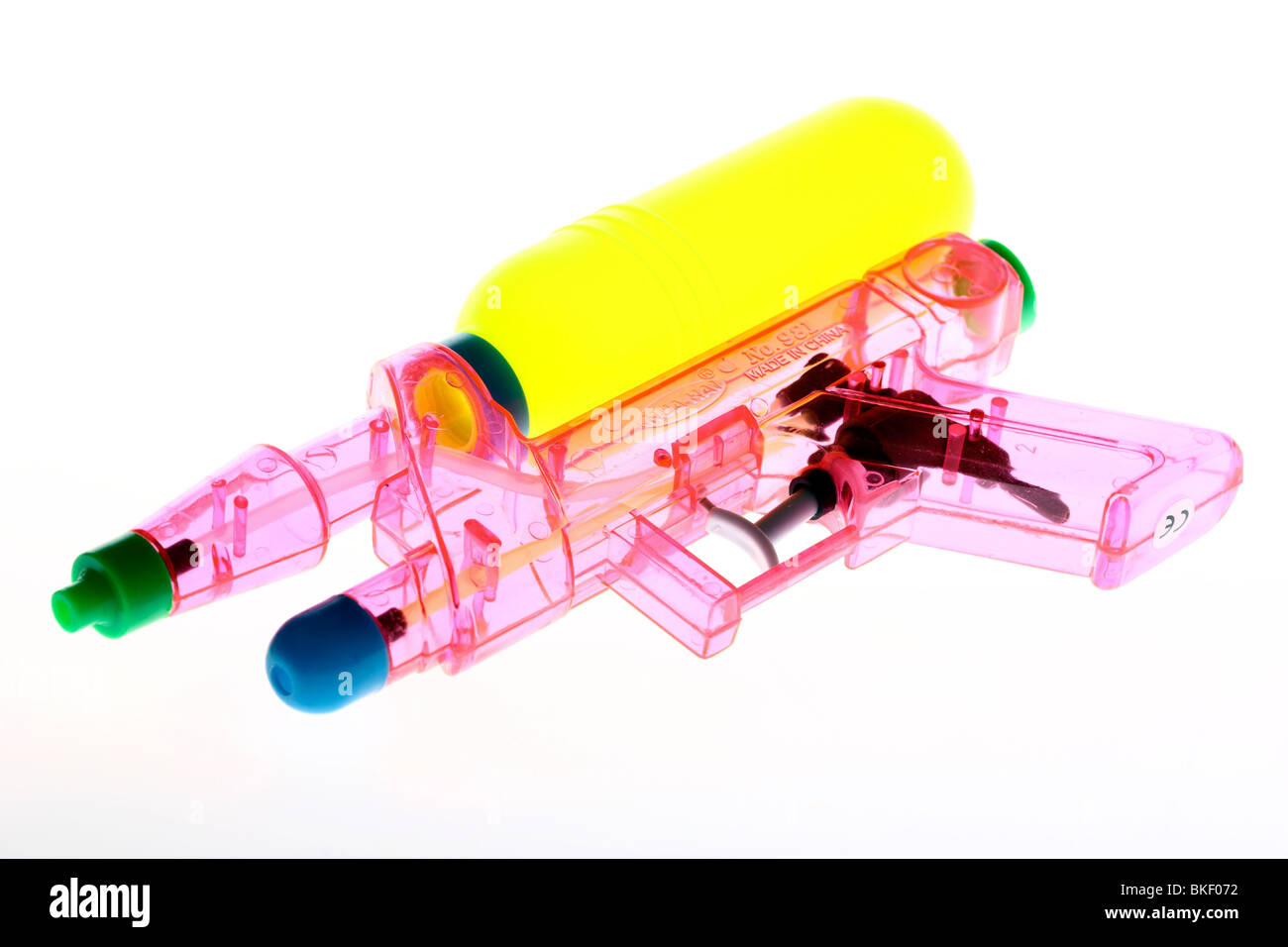 Water gun, water pistol, toy, transparent Stock Photo - Alamy