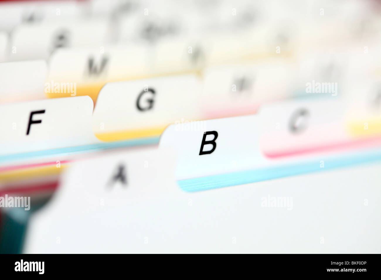 Alphabetic filing hi-res stock photography and images - Alamy