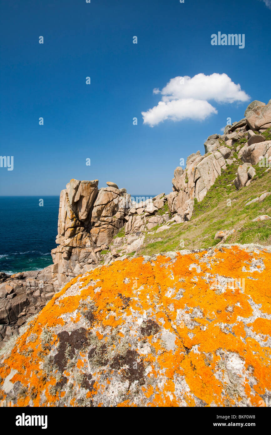 Cornish coastal scenery near Cape Cornwall, UK Stock Photo - Alamy