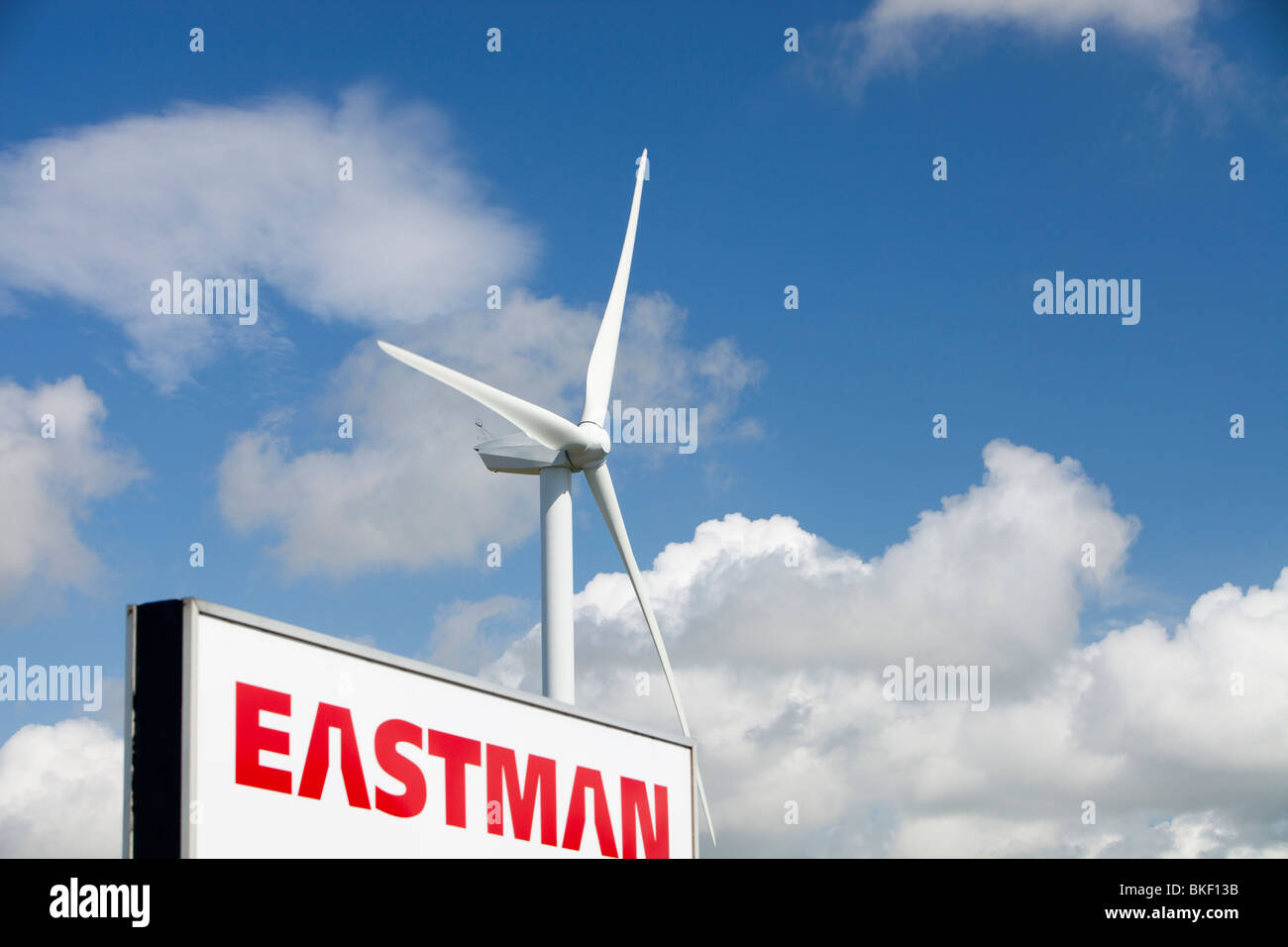 A 2 MW Wind turbine producing renewable electricity in the grounds of ...