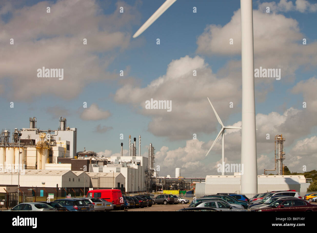 A 2 MW Wind turbine producing renewable electricity in the grounds of ...