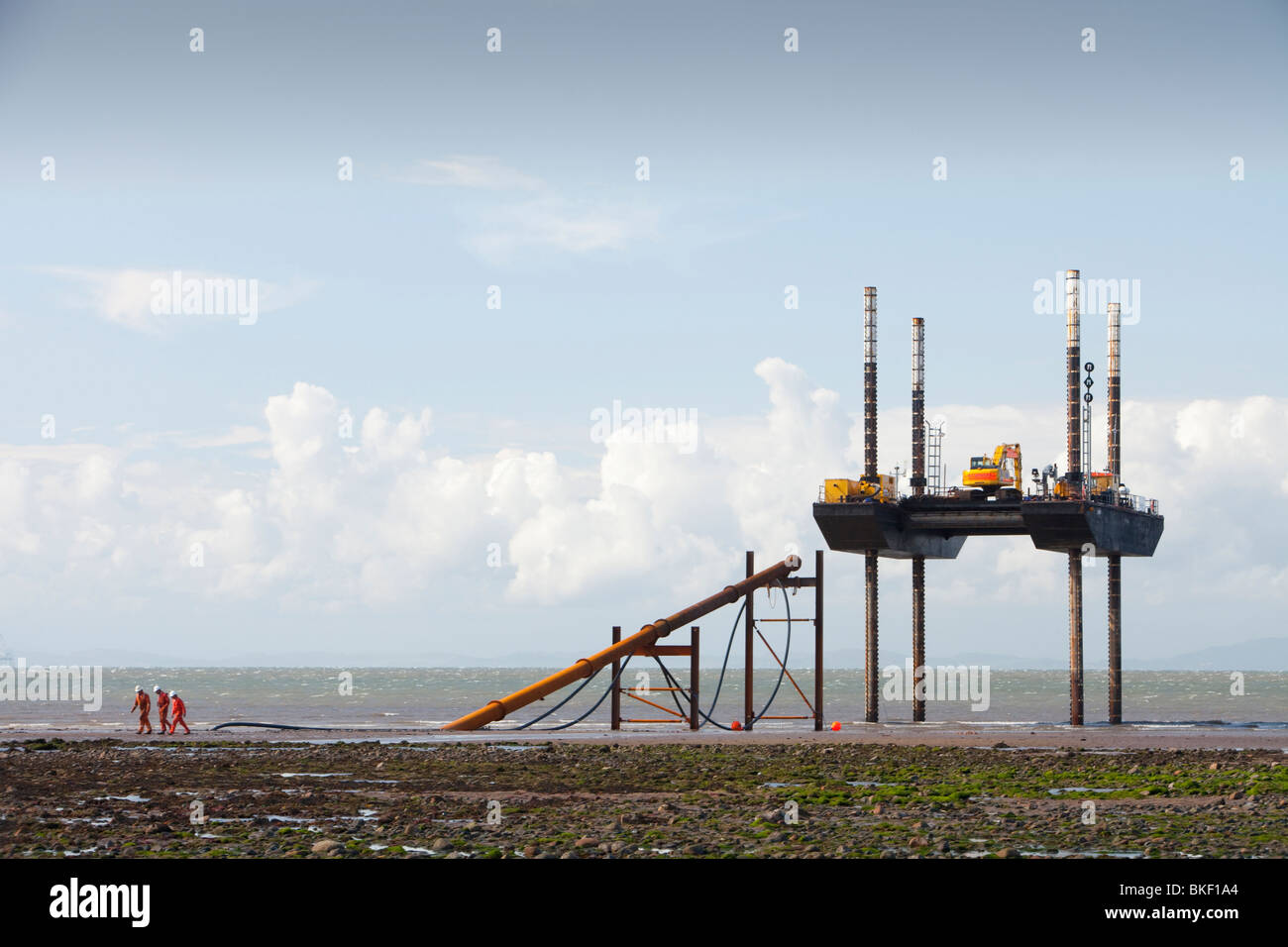 Wind farm robin rigg offshore hi-res stock photography and images - Alamy