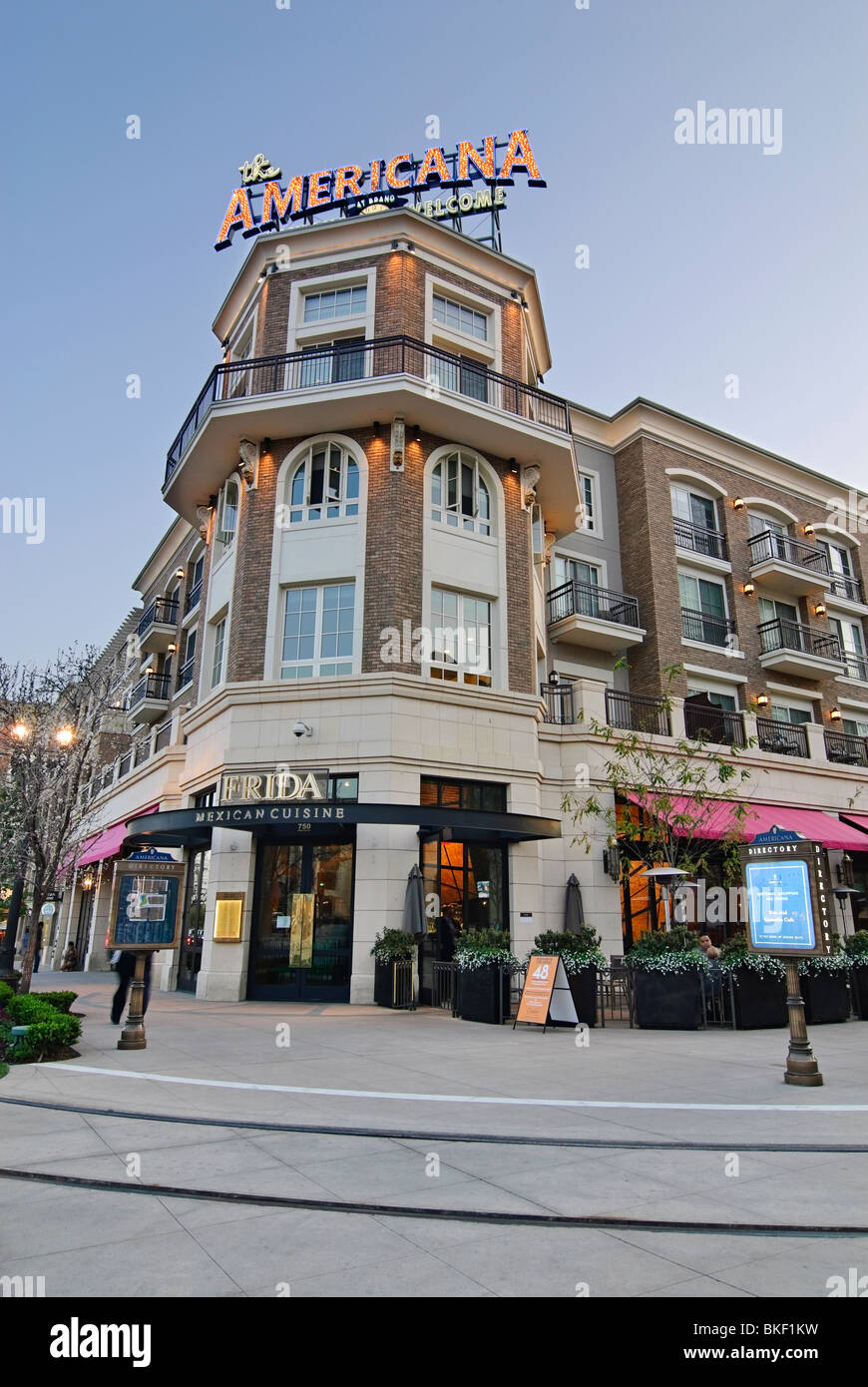 The Americana at Brand outdoor shopping mall in California Stock Photo ...