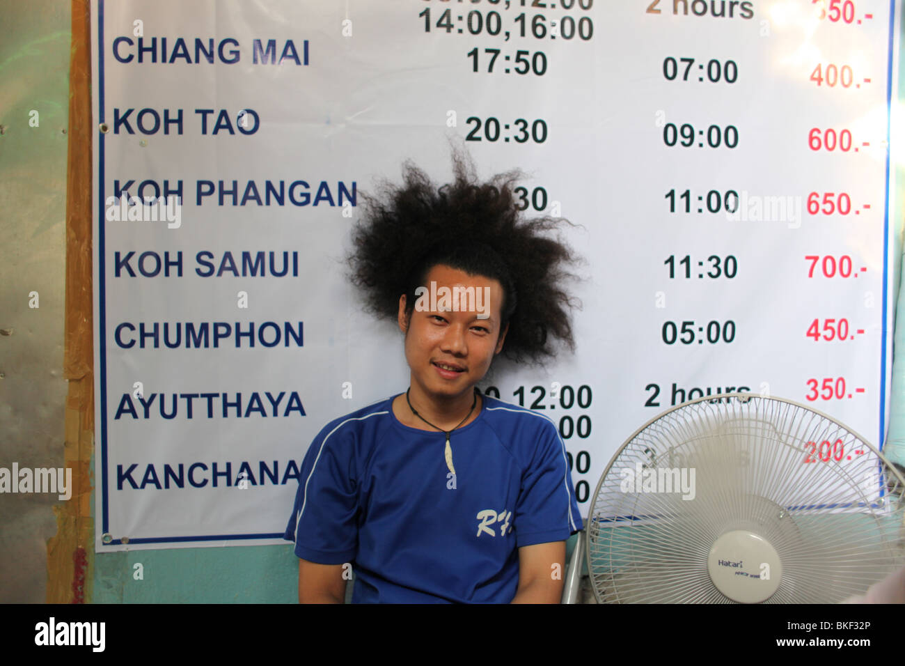 Bus timetable asia hi-res stock photography and images - Alamy