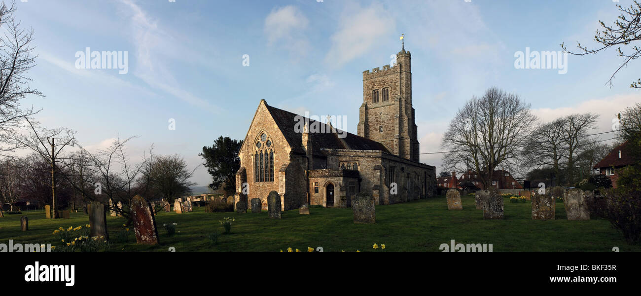 a panoramic view of st john the baptist church, wittersham, kent ...