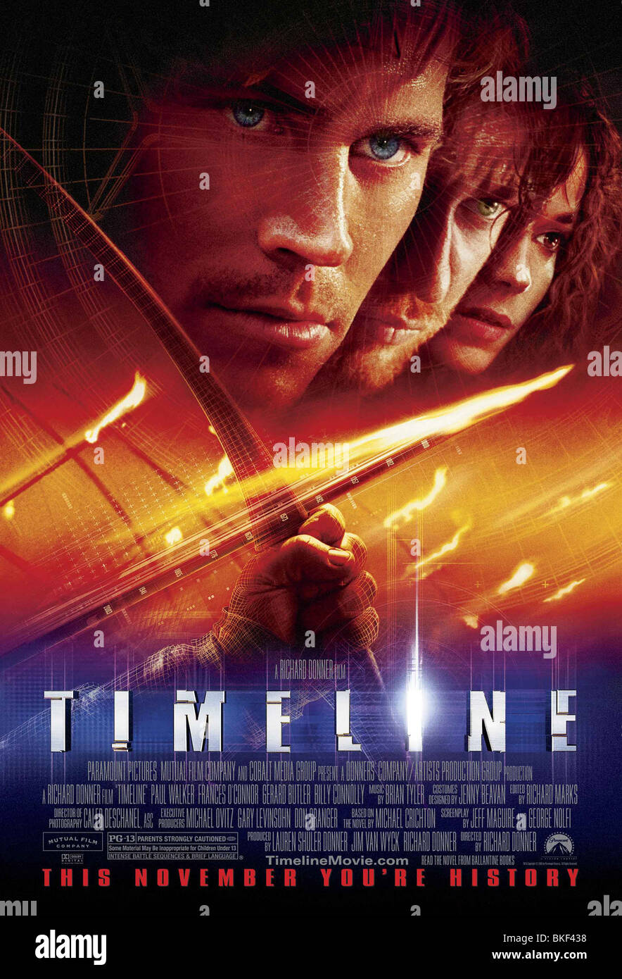 TIMELINE -2003 POSTER Stock Photo - Alamy