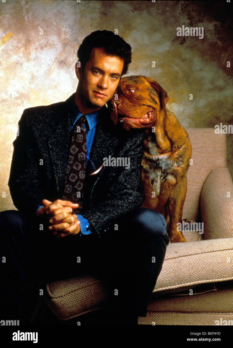 TURNER AND HOOCH (1989) TOM HANKS TRH 001 Stock Photo - Alamy